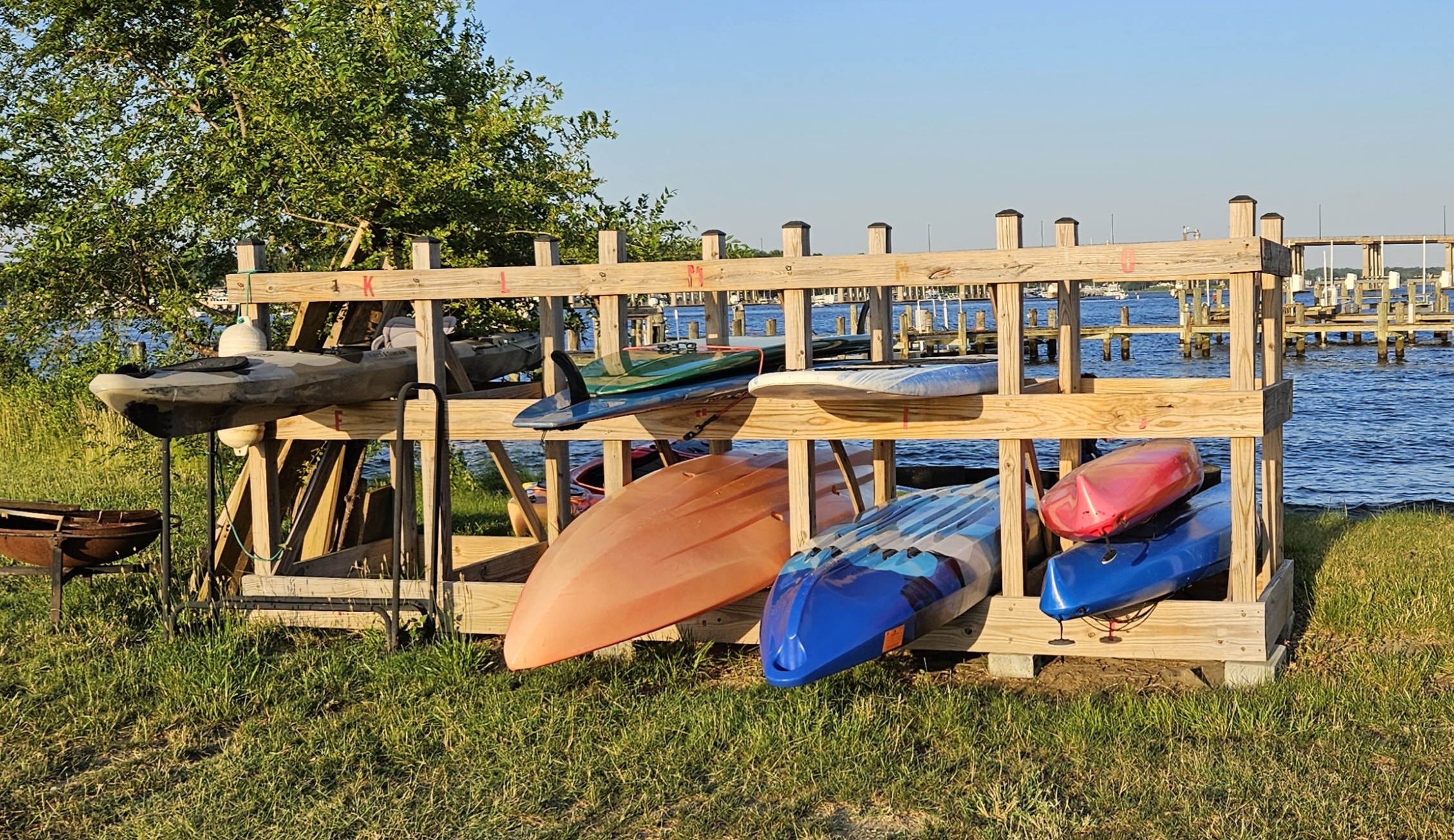 Kayak Rack | Edgewater Beach Corporation