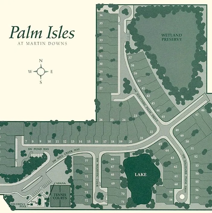 Community Layout | Palm Pointe & Palm Isles at Martin Downs