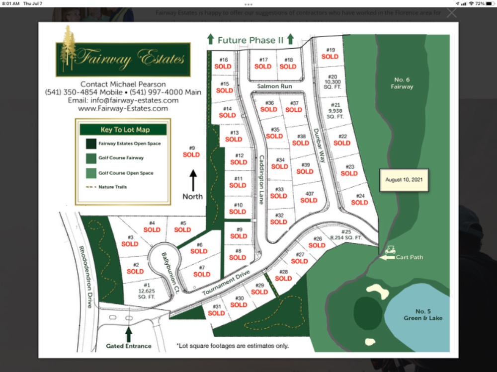 Fairway Estates Phase II Maps | Fairway Estates HOA