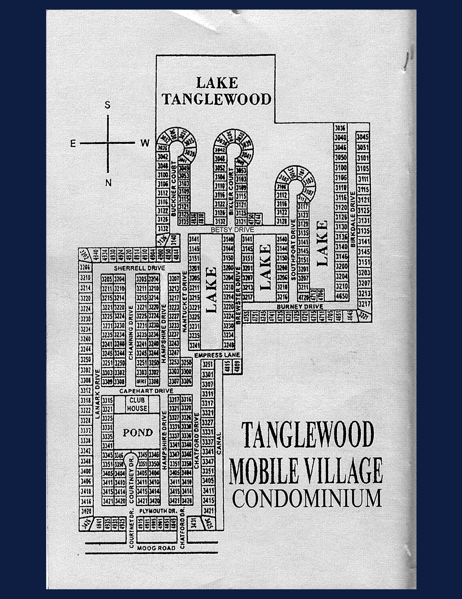 Map | Tanglewood Mobile Village Condominium