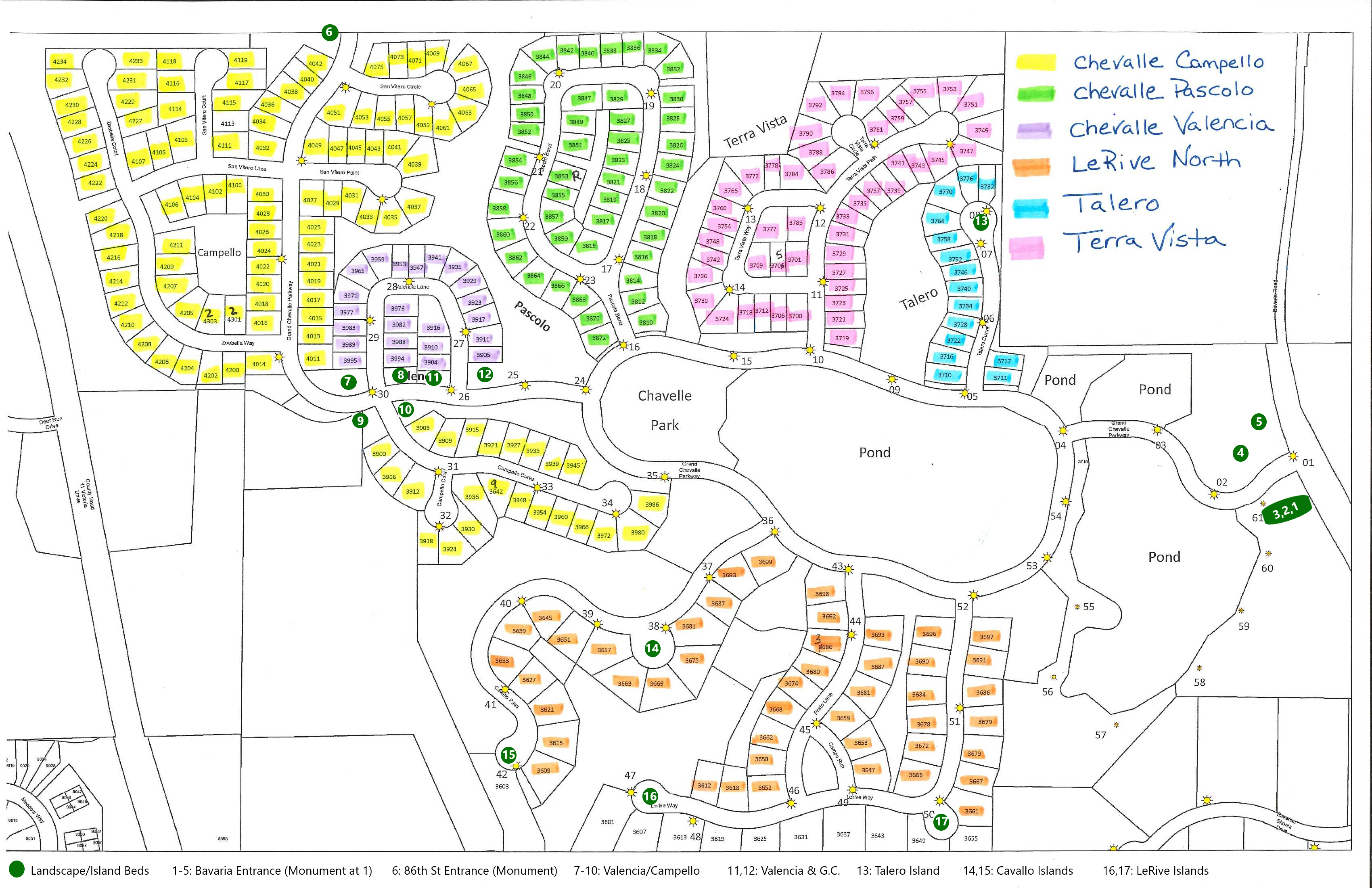 Landscape Maps | Chevalle Country Estates
