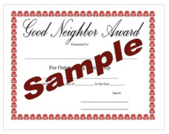 Merrymount Good Neighbor Award | Merrymount Association